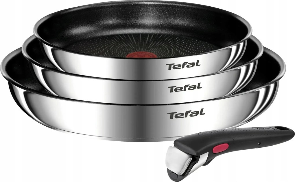 Pánve Tefal Ingenio Set 22 24 28 Titanová Ocel Inox Indukce Plyn