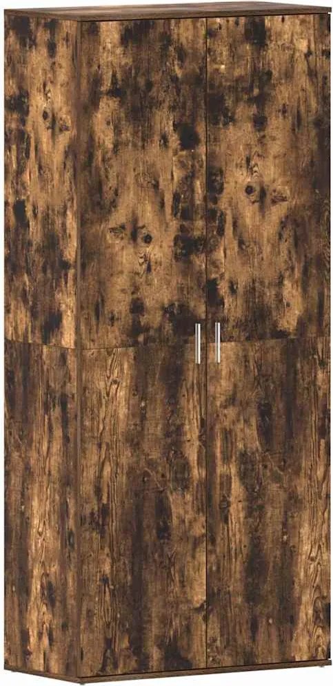 Skříň na obuv 80 x 39 x 178 cm Kompozitní dřevo Kouřový dub 3333870