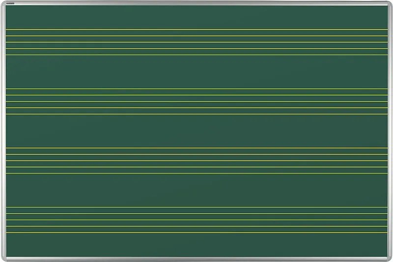 Magnetická tabule pro popis křídou ŠKOL K 150 x 100 cm (potisk) - linky 100 mm (101501002202)