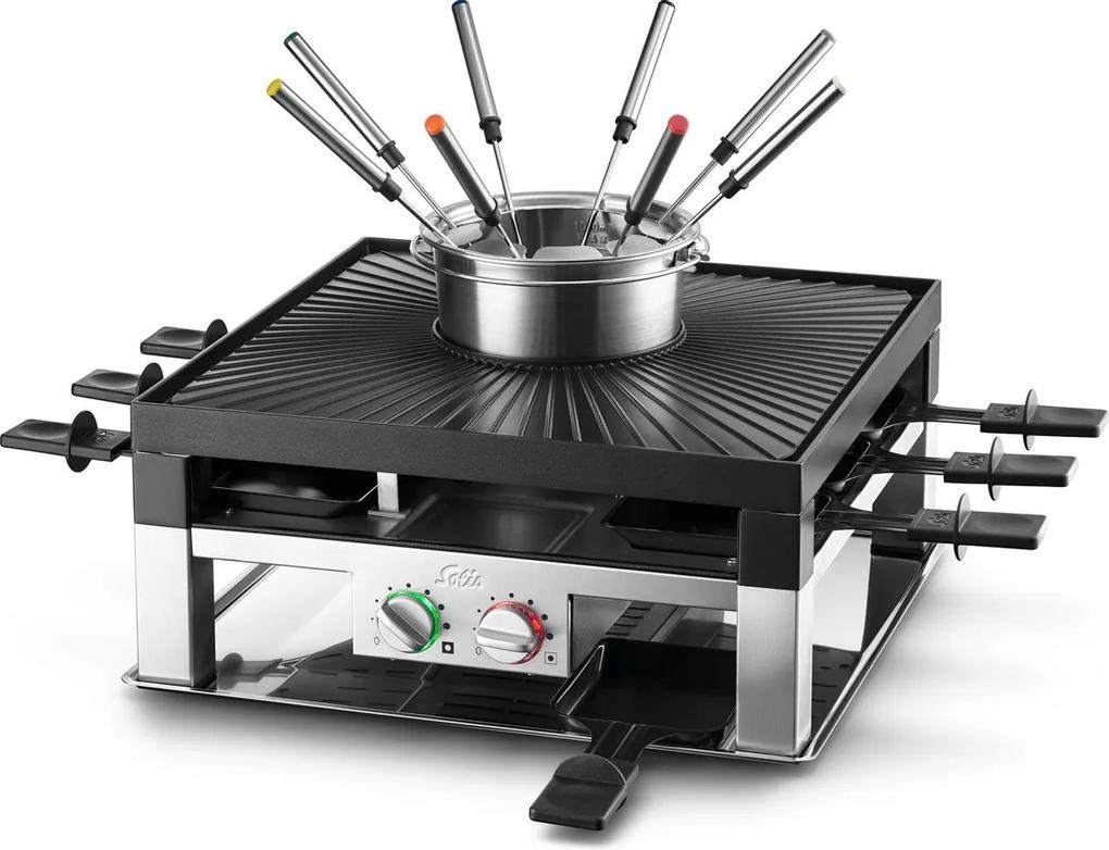 Elektrický stolní raclette gril s fondue Solis 3 in 1 Combi Grill 796