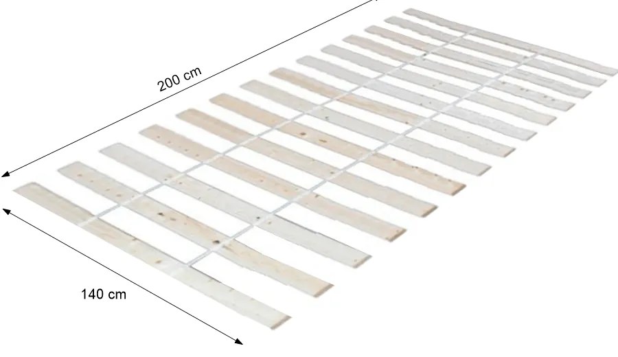 Kondela Rolovaný rošt, 140x200 cm, PLAZA