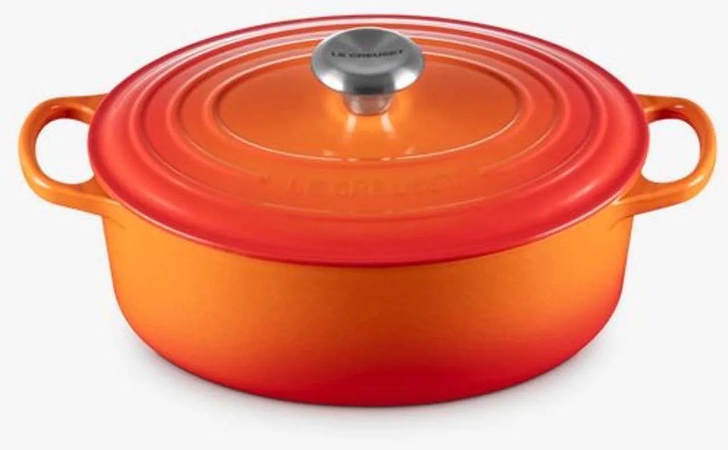 Le Creuset Signature - Pekáč oválný s poklicí, objem 4,1 l, volcanique 21178270902430
