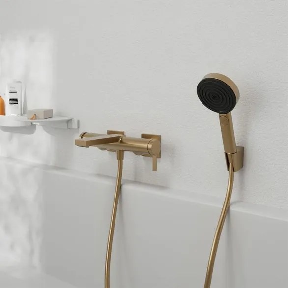 Hansgrohe Tecturis Vanová baterie nástěnná, kartáčovaný bronz 73420140