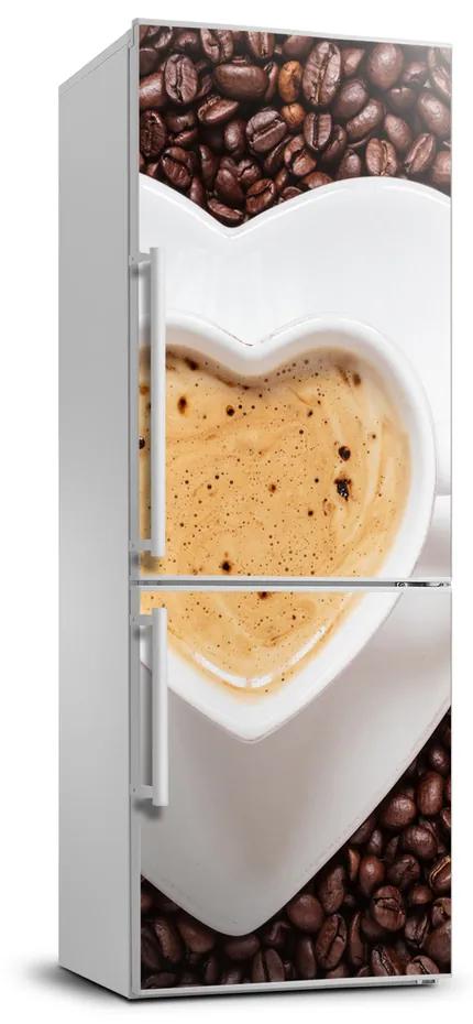 Wallmuralia Nálepka na ledničku Zrkna kávy 60x180 cm