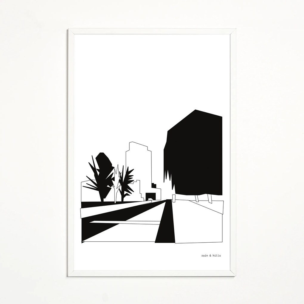 Ondřej Tejkl | River Edge Rám: Černý, Velikost: 70 x 50 cm