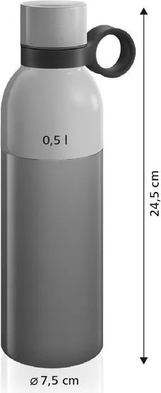 TESCOMA Termoláhev rozkládací CONSTANT PASTEL 0,5 l, nerez, modrá