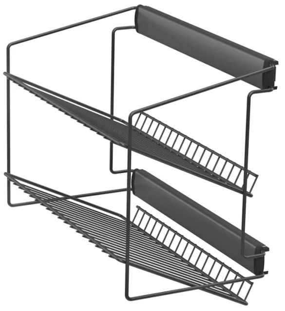 In-Design Úložný dvoupatrový koš Barva koše: šedá