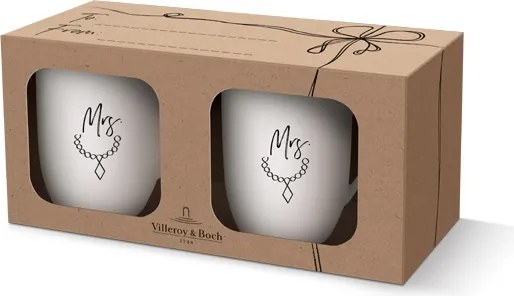 Villeroy&Boch Villeroy & Boch Statement Mrs and Mrs sada 2 hrnků, 11,5 × 8 × 10,4 cm, 290 ml