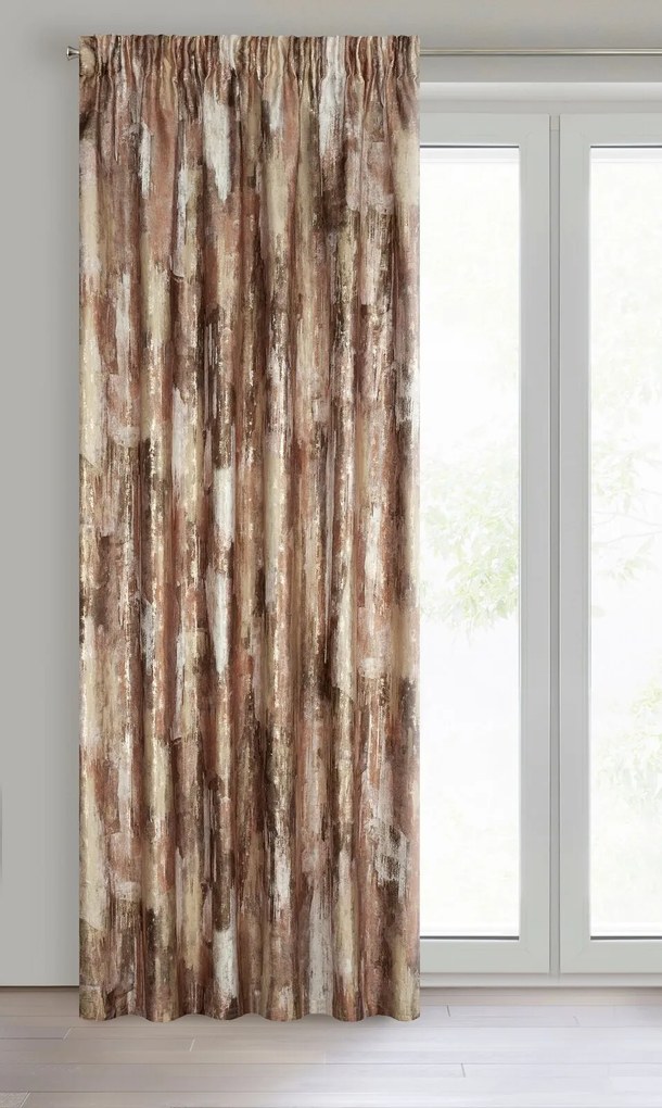 ZATEMŇOVACÍ ZÁVĚS NA PÁSCE ELLA 140X270 CM VZOROVANÁ