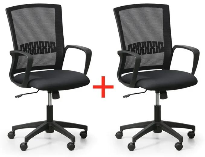 Kancelářská židle ROY 1+1 ZDARMA, modrá