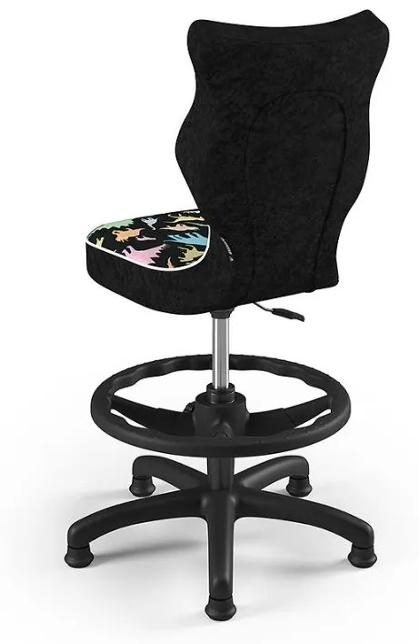 Entelo Dětská židle bez područek DINOSAUŘI k psacímu stolu Zvolte rozměr: dítě 119 - 142 cm (výška stolu 68 - 81 cm)