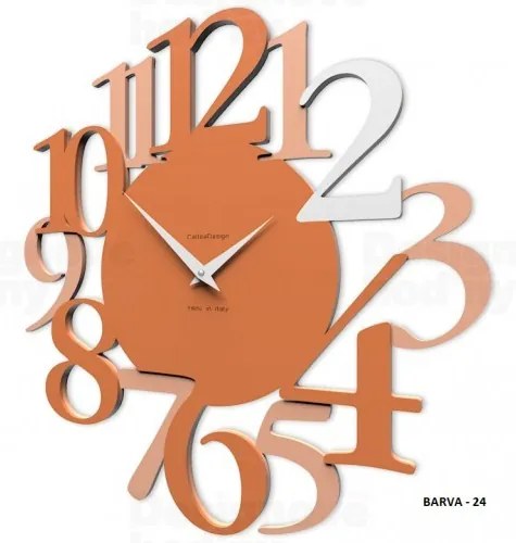 CalleaDesign 10-020 Russel terracotta-24 45cm nástěnné hodiny