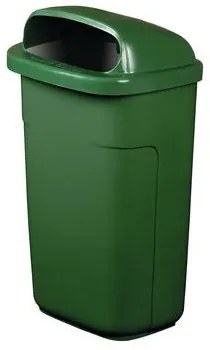 Plastový venkovní odpadkový koš Klasik, objem 50 l