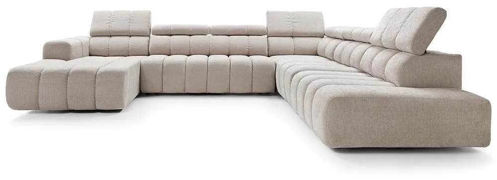 Sedací souprava ZURICH U | 188x367x294 cm | rozkládací + bez úložného prostoru | VÝBĚR TKANIN