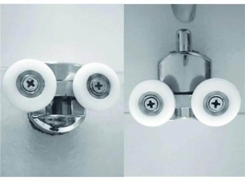 Mereo, Kora sprchový set: obdélníkový kout 90x80 cm, bílý ALU, sklo Grape, vanička, sifon, CK34121ZM