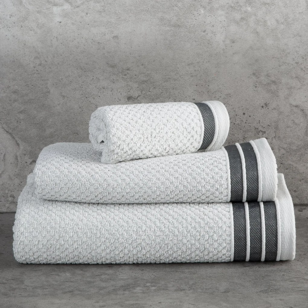 FROTÉ RUČNÍK MADLEN SADA 6KS 30X50 CM ŠEDÁ