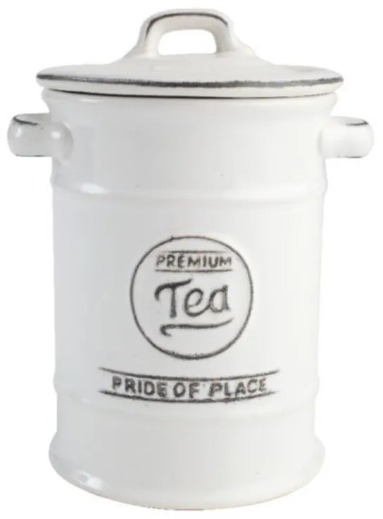 Dóza na čaj Pride of Place bílá