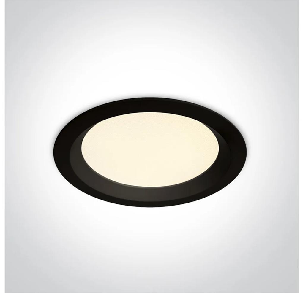 ONE Light 10120UV/B zapuštěné LED svítidlo 10120UV, černé, 20W, 3000K, 4000K, 6000K, 230V, 19cm, IP44