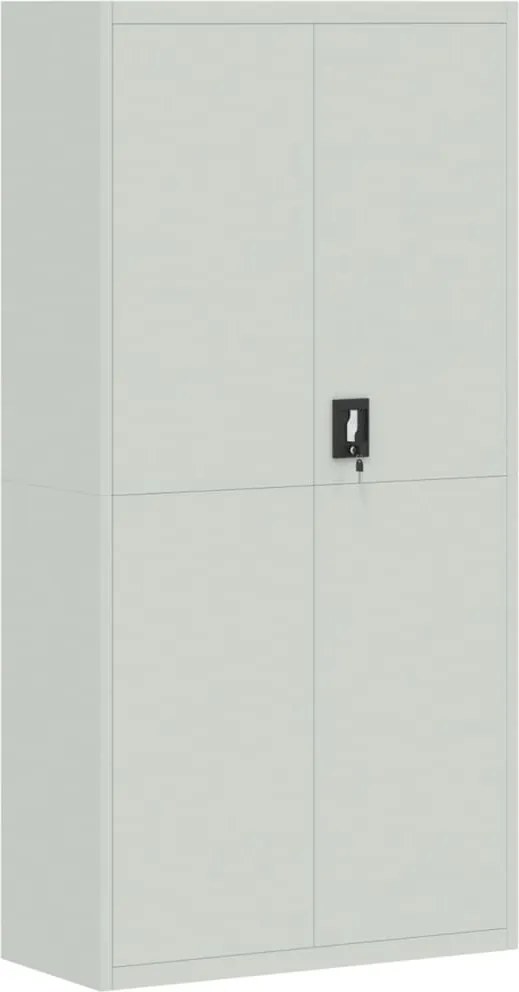 Kartotéka světle šedá 90 x 40 x 220 cm ocel 3188320