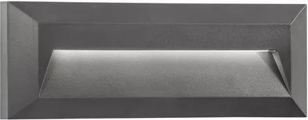 NV 811502 Venkovní nástěnné svítidlo PULSAR tmavě šedý ABS LED 2W 3000K 220-220V 32st. IP54 - NOVA LUCE