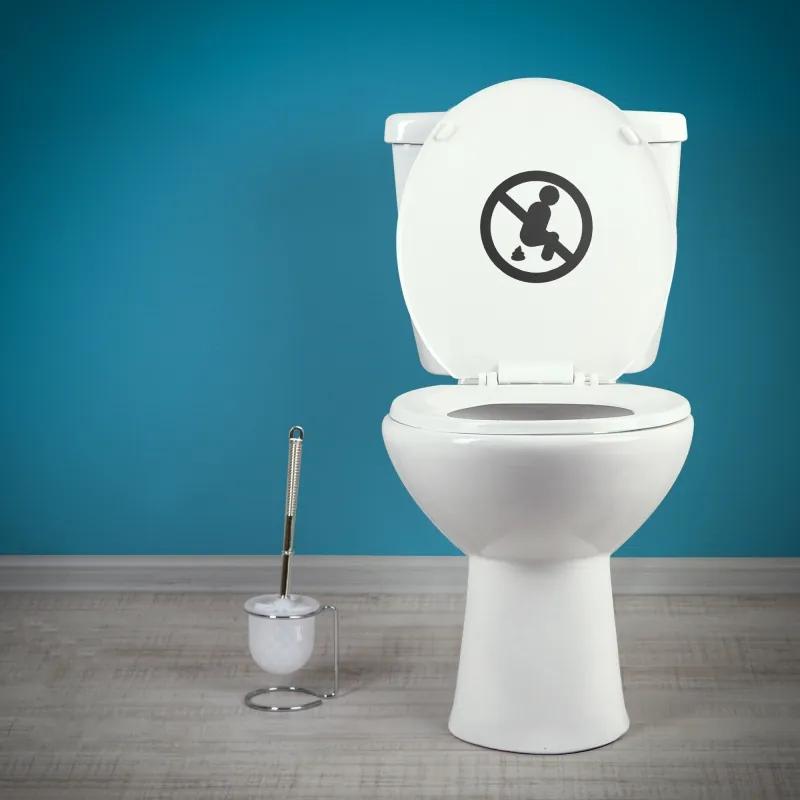 Samolepka na WC - Zákaz - PopyDesign