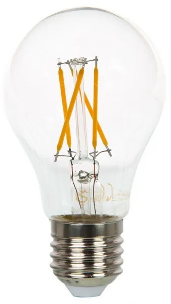 V-TAC LED Filament žárovka čirá A60 Cross 4W/230V/E27/2700K/400Lm/300°/A+