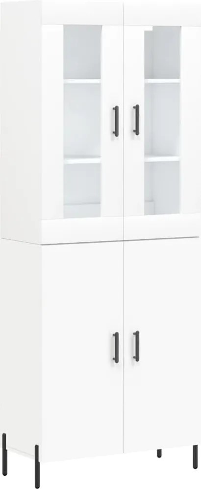 Skříň highboard bílá 69,5 x 34 x 180 cm kompozitní dřevo 3198217