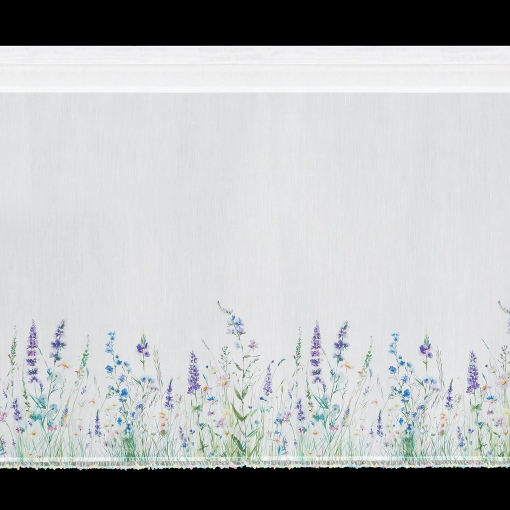 KRÁTKÁ ZÁCLONA NA PÁSCE MEADOW 150X70 CM KVĚTY