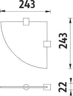 Nimco Police rohová BORMO černá - BRC 11091RB-90