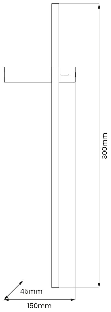 Nástěnné LED svítidlo Vision, 1x LED 4w, 3000k, b