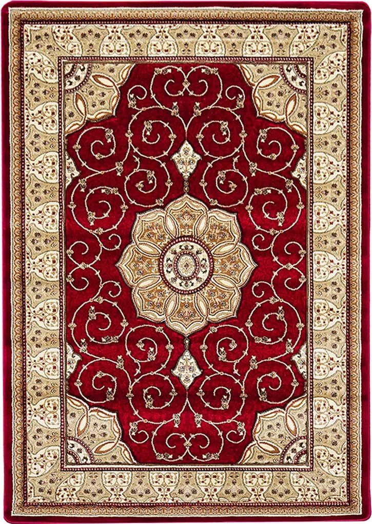 BE Koberec Adora 5792 Red - červený obdélníkový Rozměr: 60x90 cm