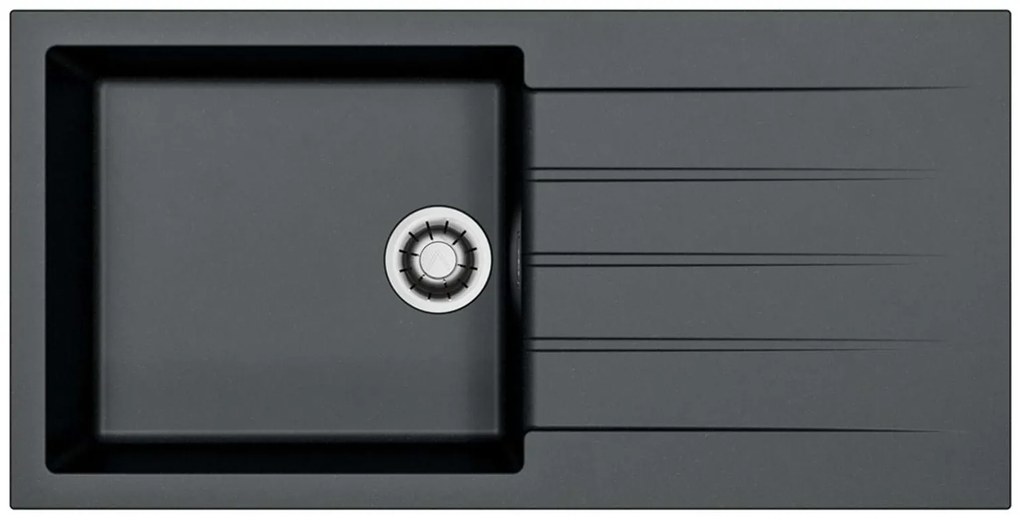 Alveus Cadit - Granitový dřez 100x50 cm, Quick-Close, carbon 1149163