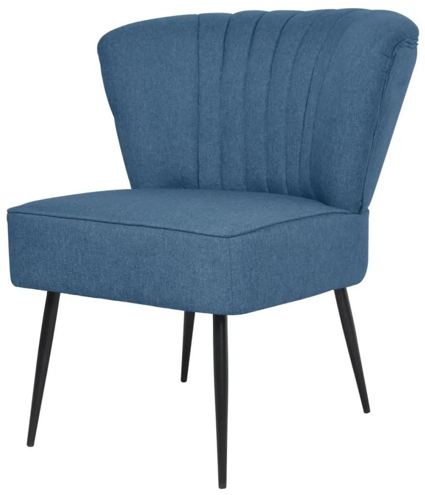 244098 vidaXL Koktejlová židle modrá textil