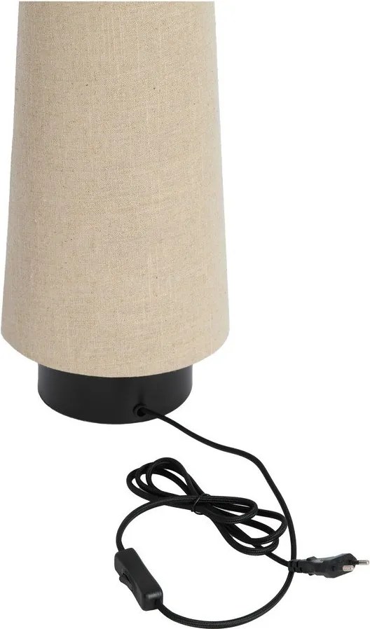 Béžová kovová stolní lampa s textilním stínidlem (výška 42 cm) Howie – Light & Living