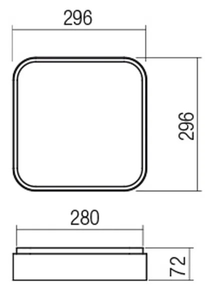 Redo 01-2573 stropní LED svítidlo stmívatelné Yomo pískově bílé, 32W, 3000K, 29cm