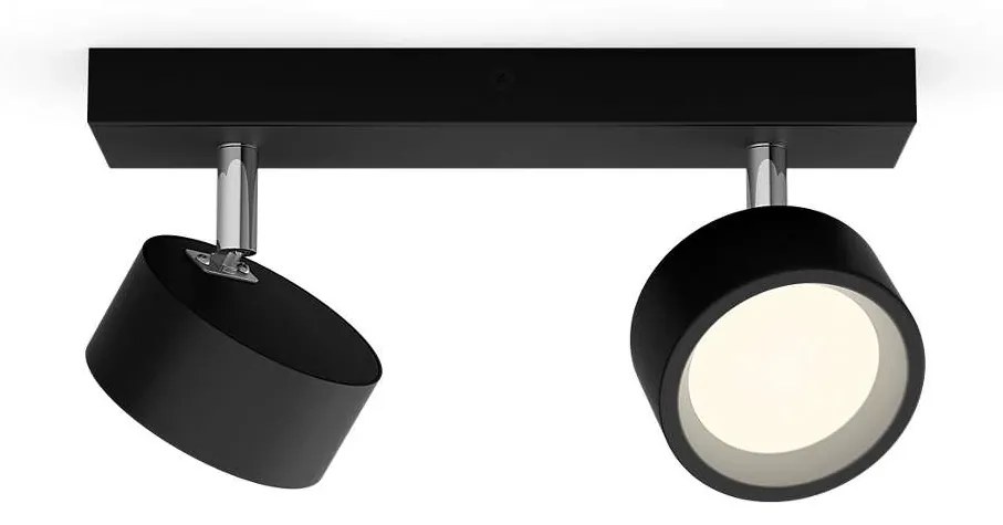 Philips - Dvoubodové svítidlo, 2700 K, 11 W, černá 929003299101