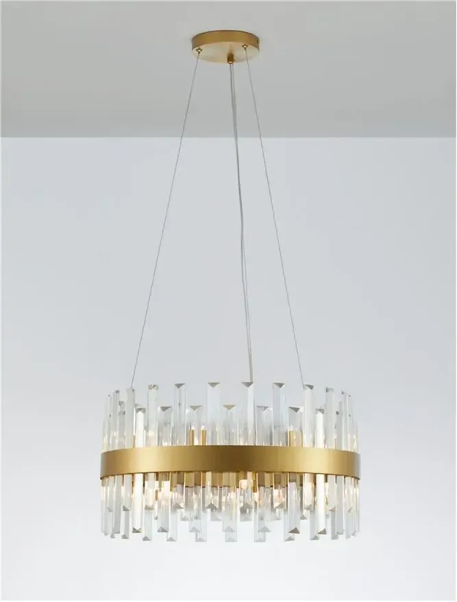 Luxusní lustr Crown 55 zlaté