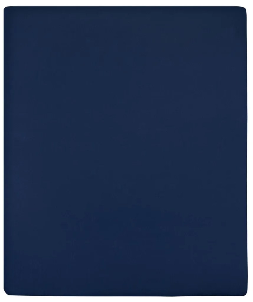 Jersey prostěradlo námořnická modř 140x200 cm bavlna 136234