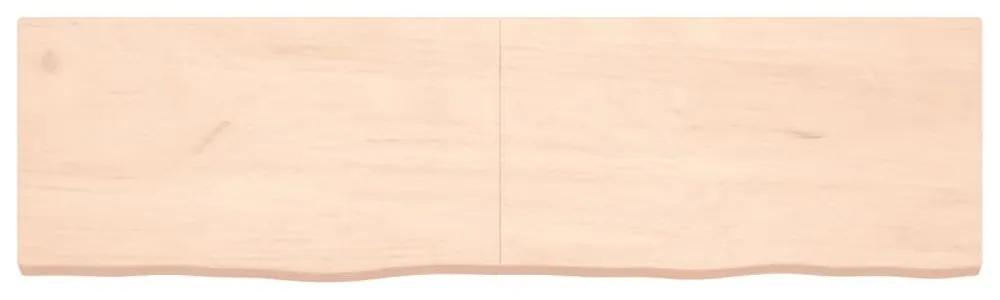 Petromila Nástěnná police 180x50x(2-6) cm neošetřené masivní dubové dřevo
