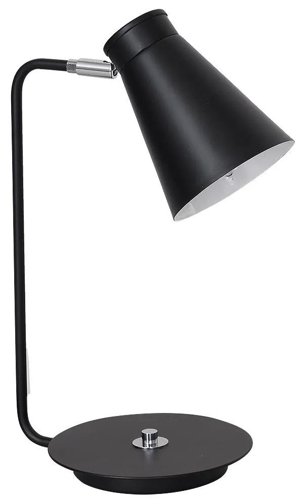 Luminex Stolní lampa BEVAN 1 1xE27/60W černá LU5043