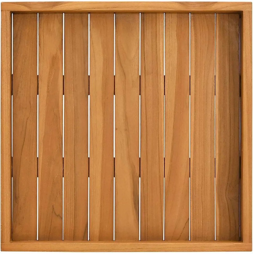 Servírovací podnos 50 x 50 cm masivní teakové dřevo 315457