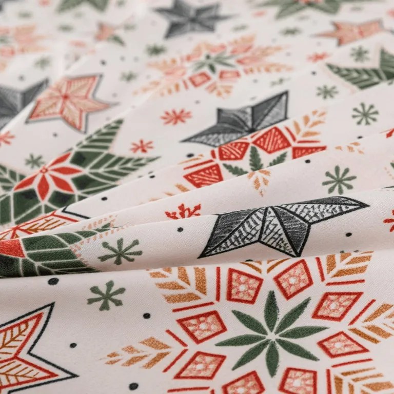 Povlečení z mikrovlákna CHRISTMAS STAR barevné Rozměr povlečení: 70 x 90 cm | 140 x 220 cm