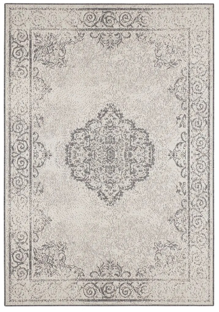 Hanse Home, Kusový koberec Twin Supreme 103870 Cebu Grey/Cream – na ven i na doma, 80x150, šedá, chodba / předsíň