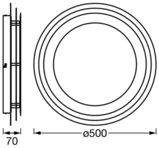 Ledvance - LED Stropní svítidlo ORBIS SPIRAL LED/38W/230V