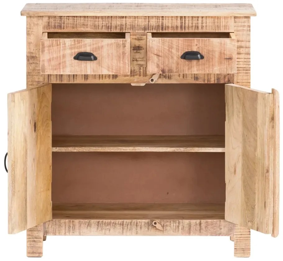 furniture-nabytek.cz - Masivní komoda Carino z mangového dřeva, lakovaná, přírodní barva