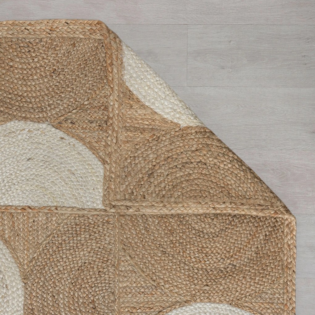 Kusový koberec Ella Jute Eclipse Natural/White, 200x290, béžová, chodba / predsieň, Flair Rugs