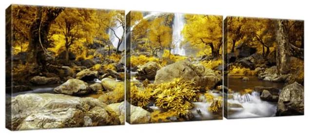 Tištěný obraz Nádherný podzimní vodopád 90x30cm 2483A_3A