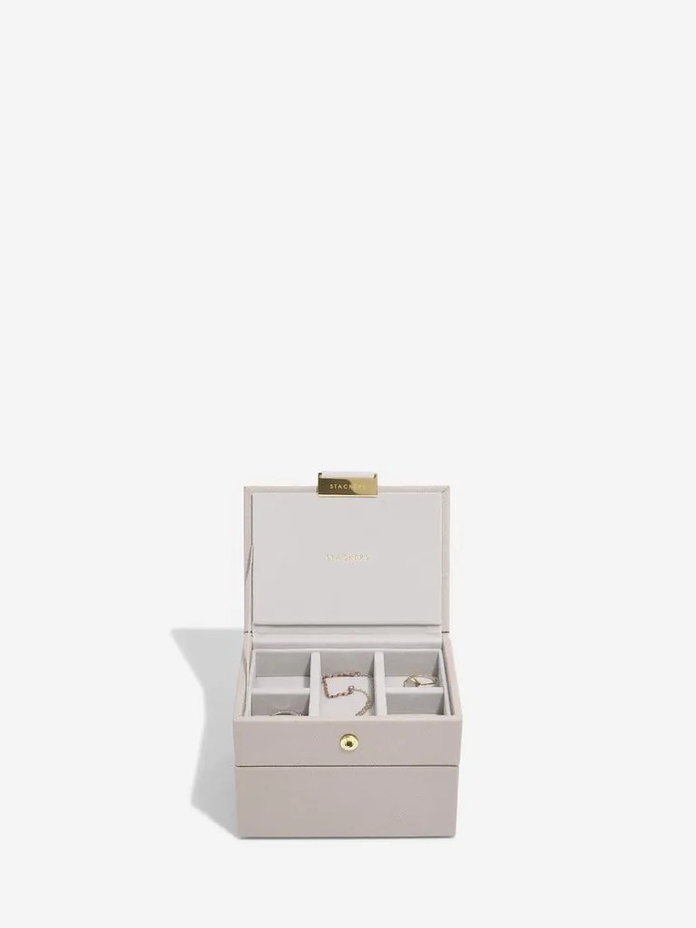 Stackers, Mikro krabička na šperky Micro Jewellery Box Taupe | šedobéžová 76150