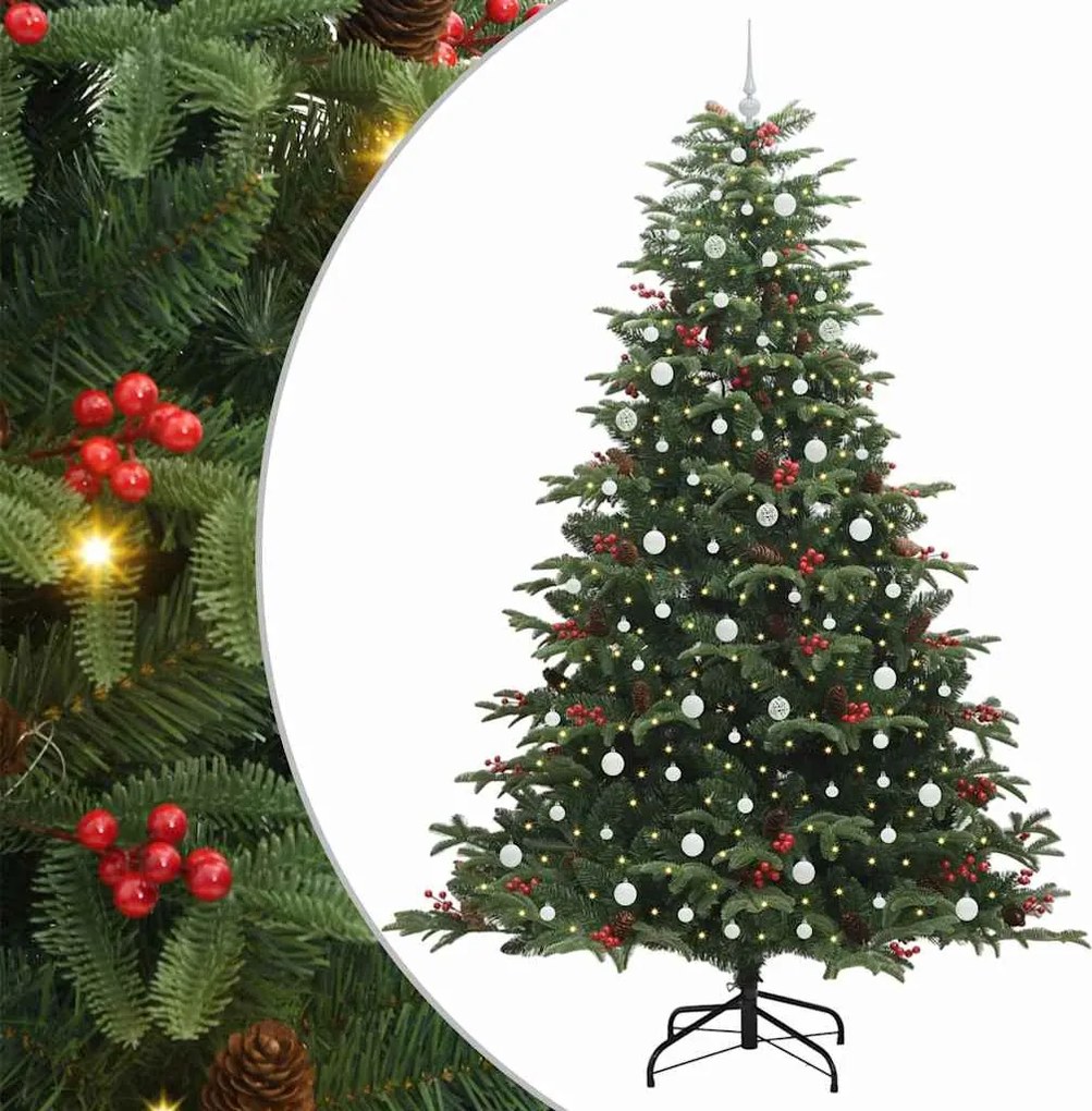 Umělý vánoční stromeček Zelená 240 cm PVC, kov a plast 3395571
