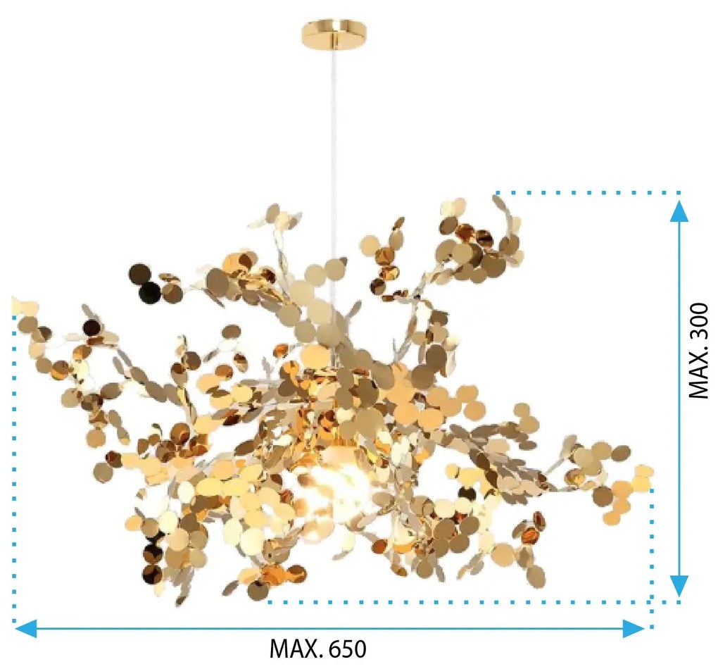 Toolight Designové moderní světlo APP546-3CP zlaté